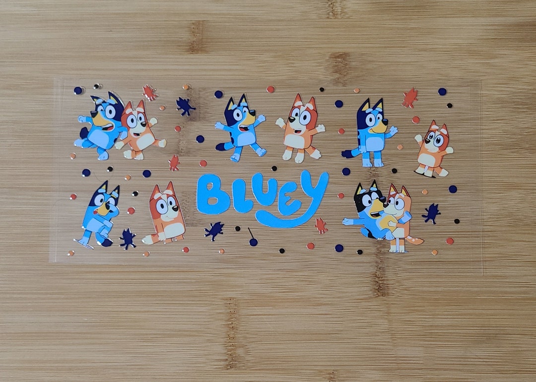 Bluey and Bingo Blue DTF Cup Wrap Ready to Apply 16 Oz Cup - Etsy Australia