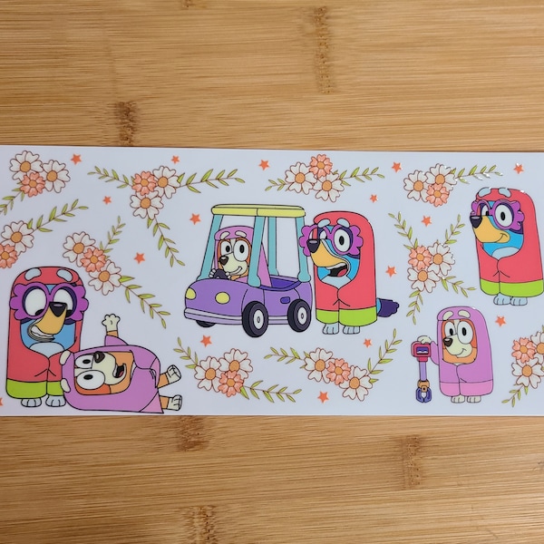 Uv Dtf Bluey Wrap - Etsy