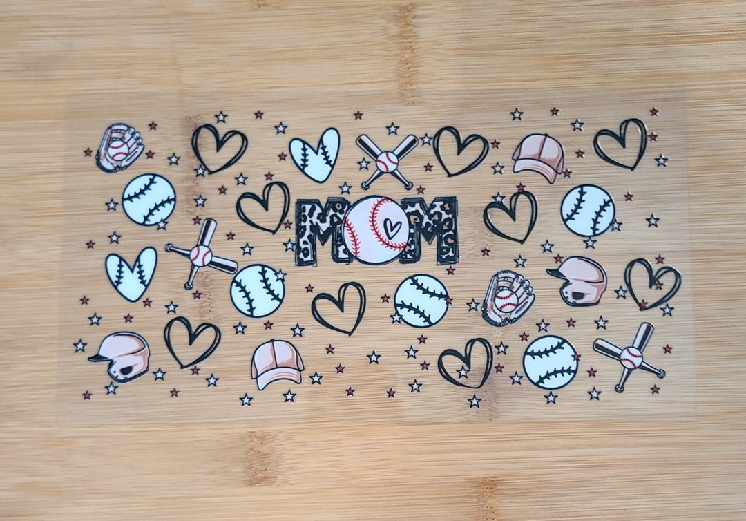 Baseball Mom Cup Wrap, Ready to Apply 16 Oz Cup Wrap. - Etsy