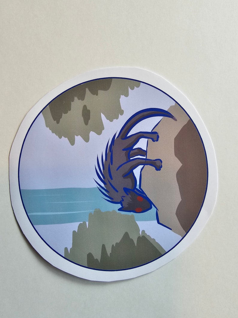 Chupacabra Sticker Matte Cryptid Sticker Cryptidcore Vinyl Sticker - Etsy