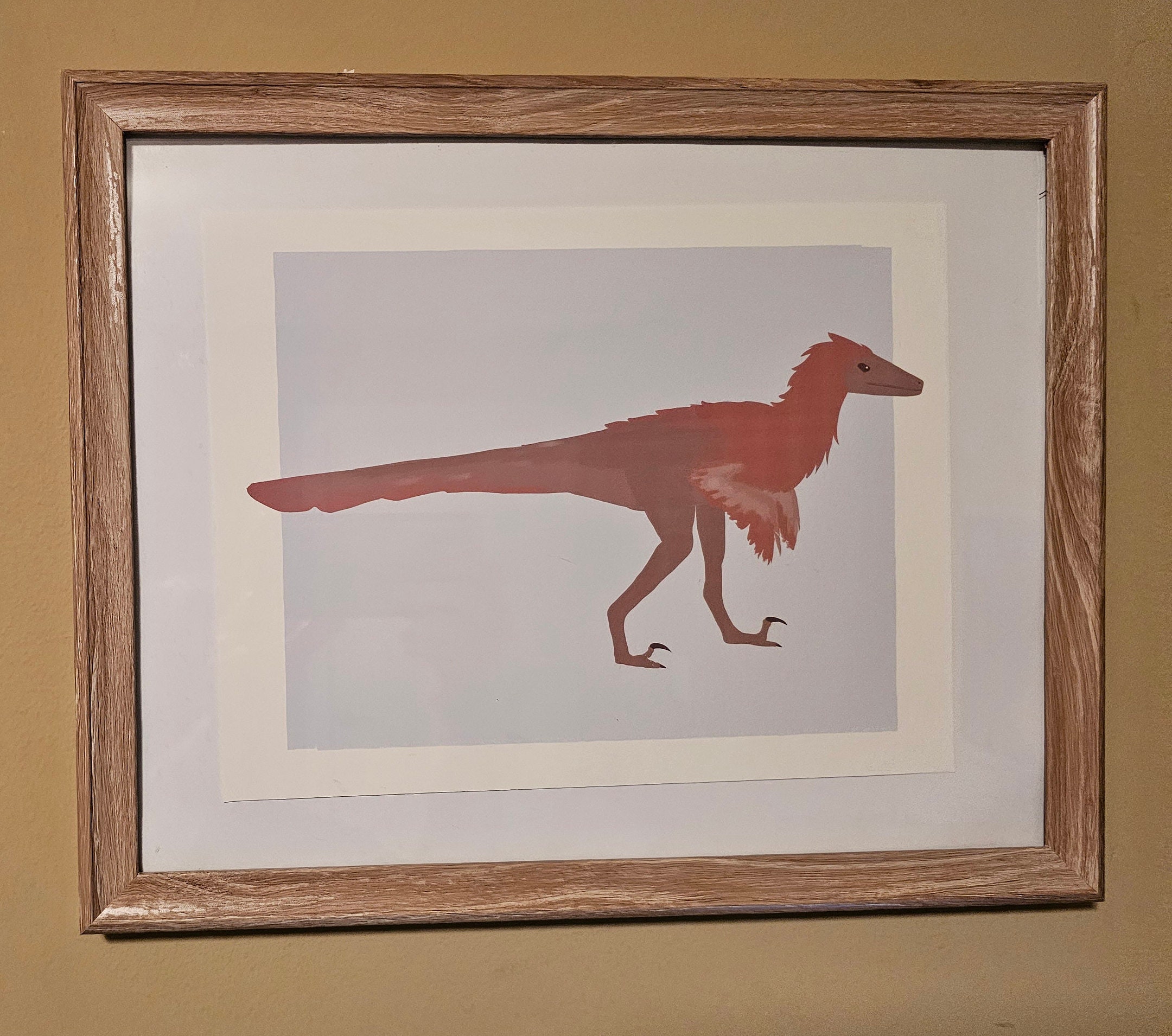 Raptor Dinosaur Print - Etsy