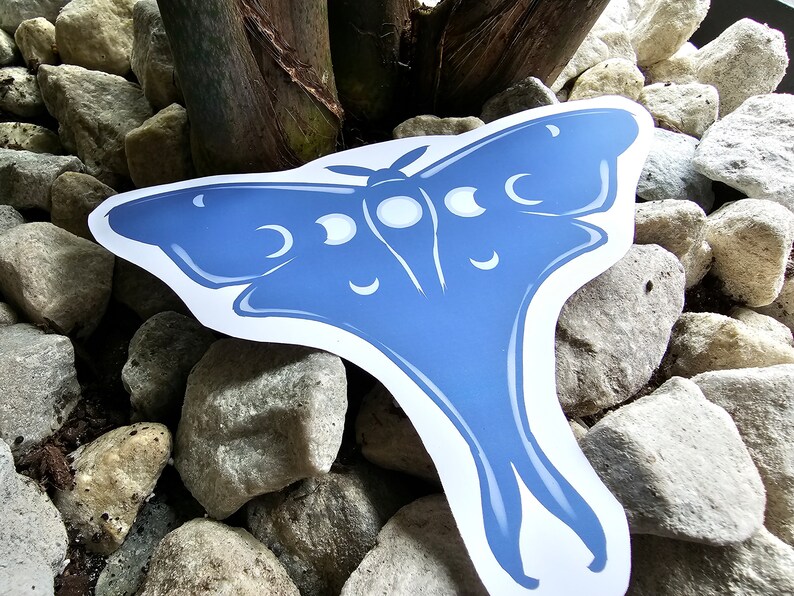 Creepy Moth Sticker Collection Dark Academia Cryptidcore Sticker - Etsy