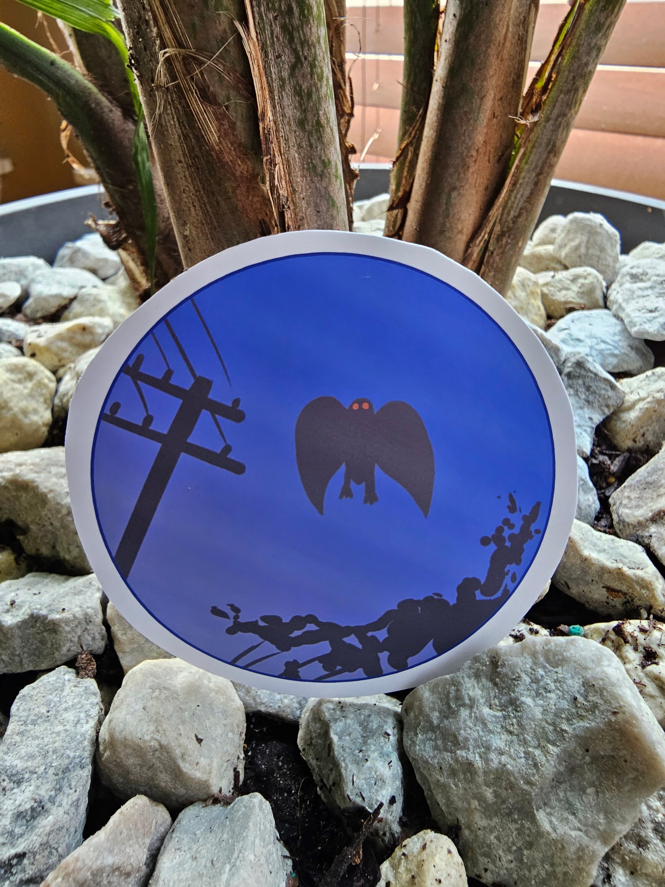 Mothman Sticker Matte Cryptidcore Sticker Cryptid Vinyl - Etsy