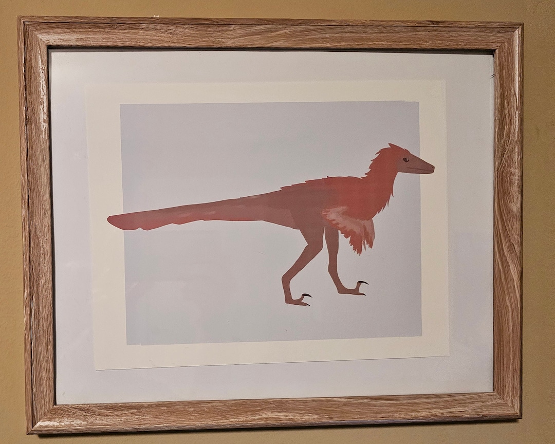 Raptor Art Print Digital Downloadable Wall Art Dinosaur Paleo Art ...