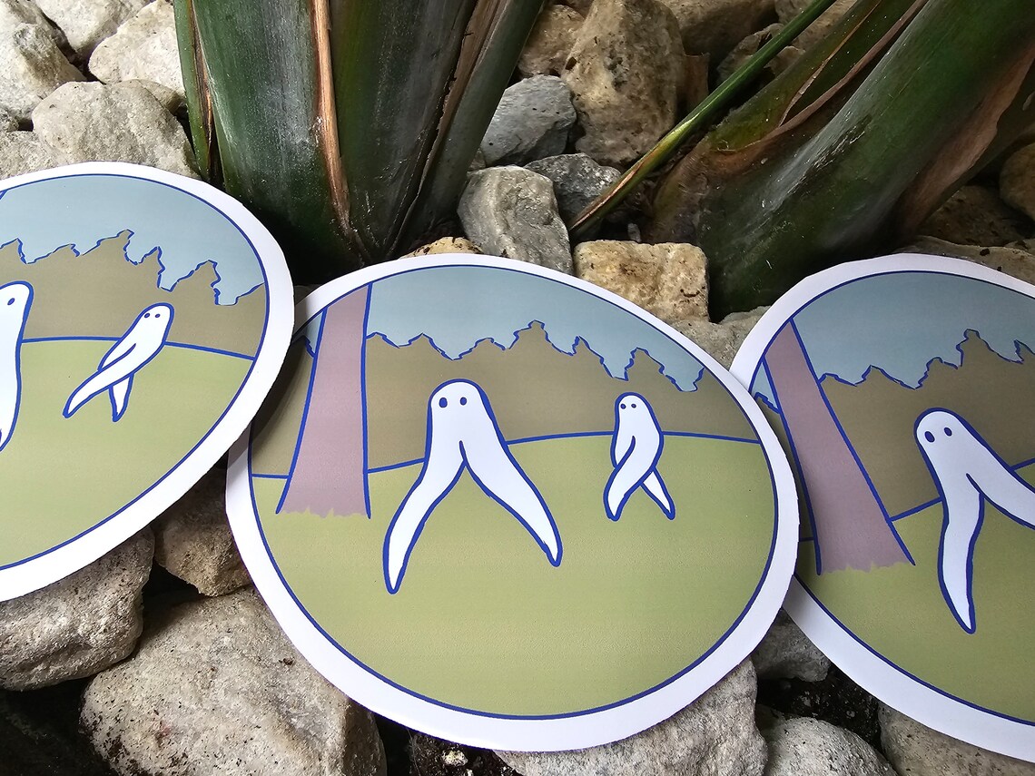 Fresno Nightcrawler Sticker Cryptid Vinly Sticker Cryptidcore - Etsy
