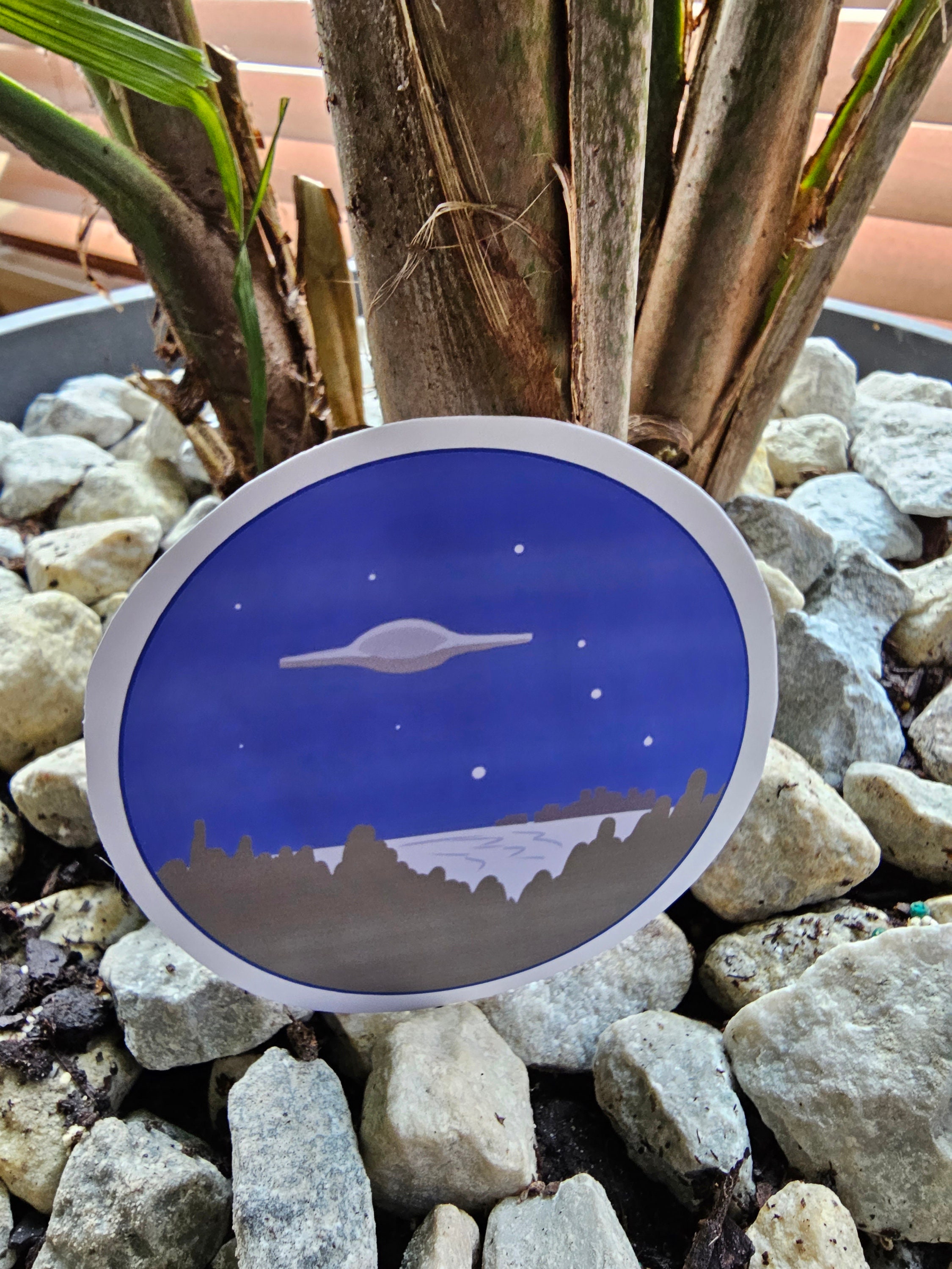 UFO Stickers Matte Cryptidcore Sticker Alien Spaceship Vinyl Sticker - Etsy