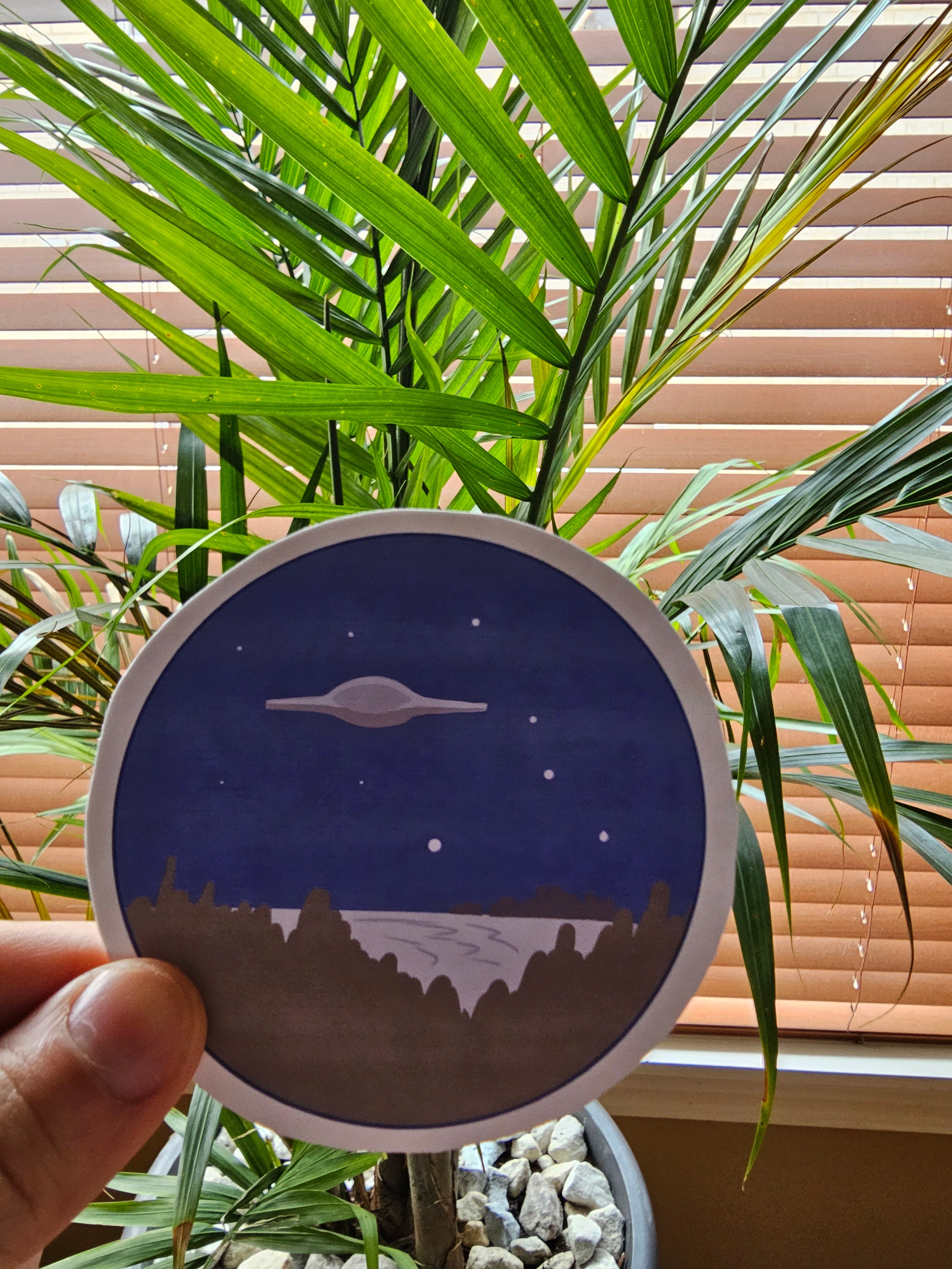 UFO Stickers Matte Cryptidcore Sticker Alien Spaceship Vinyl Sticker - Etsy