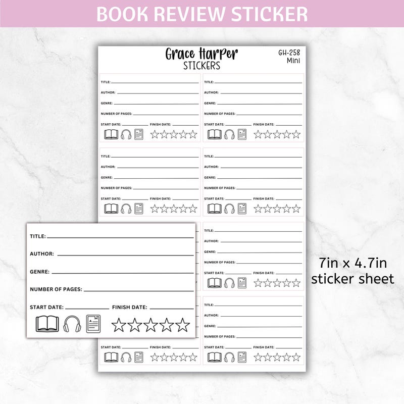 Book Review Stamp - Etsy