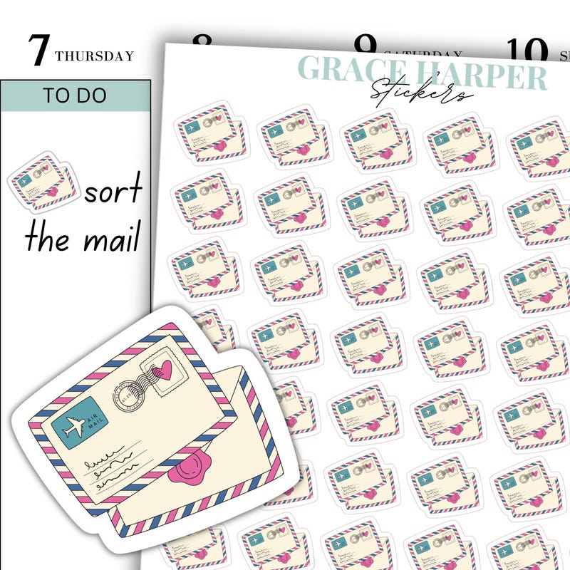 Mail Stickers - Etsy