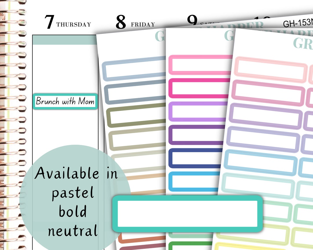 Label Stickers Label Planner Stickers GH-153 - Etsy