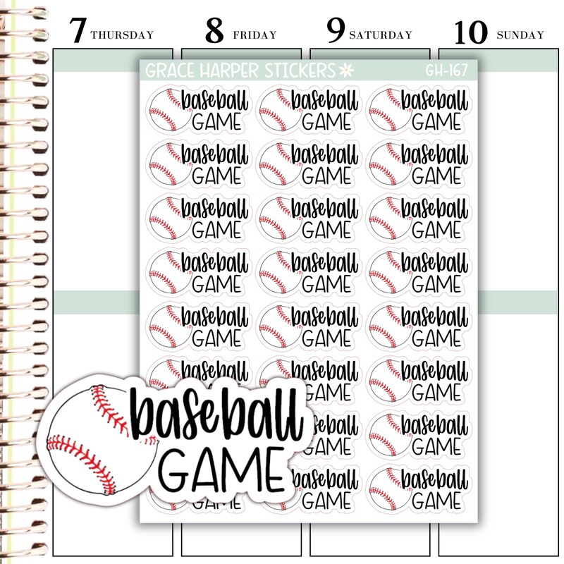 Baseball Stickers - Etsy