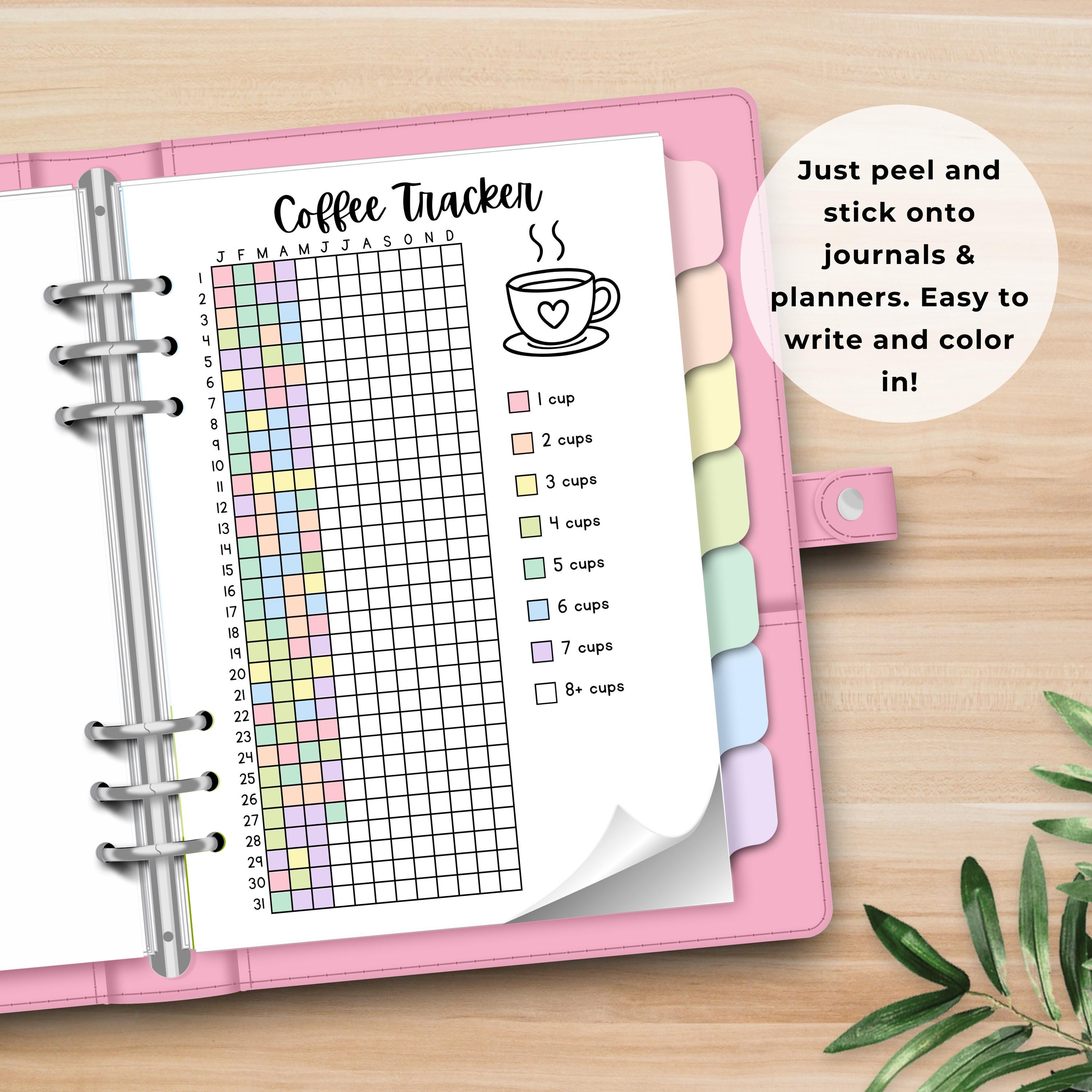 Coffee Tracker - Planner & Journal Sticker Pages 226 - Etsy