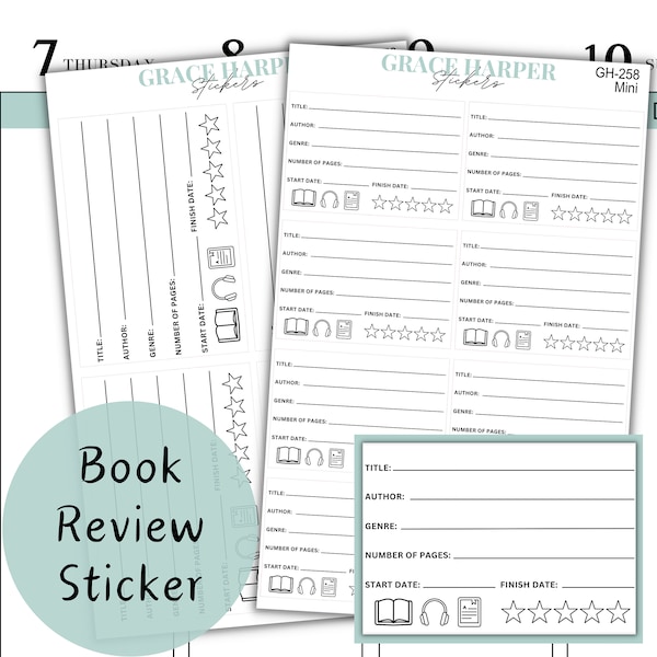 Book Review Stamp - Etsy