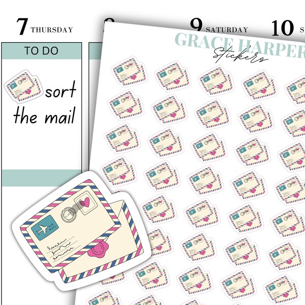 Mail Stickers - Etsy