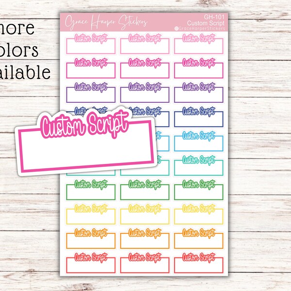 Text Box Stickers - Etsy