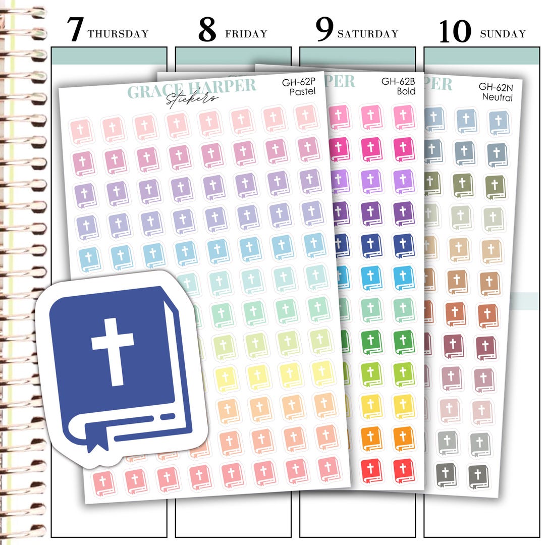 Bible Stickers - Bible Study Stickers - Planner Stickers GH-62 - Etsy