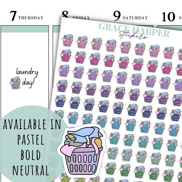 Laundry Stickers - Etsy