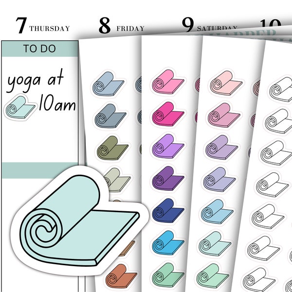 Yoga Stickers - Etsy