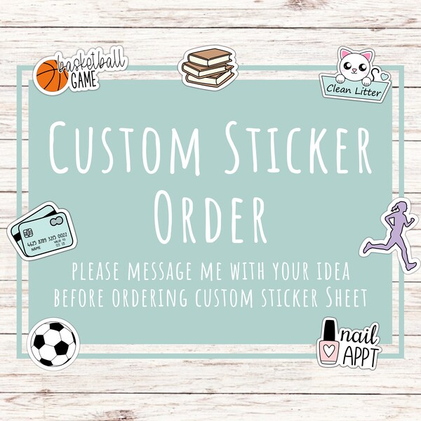 Custom Planner - Etsy