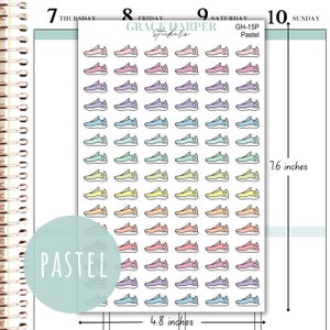 Running Sneakers Stickers Running Sneakers Planner Stickers GH-15 - Etsy