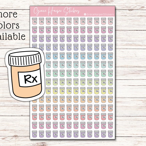 Prescription Planner Stickers - Etsy
