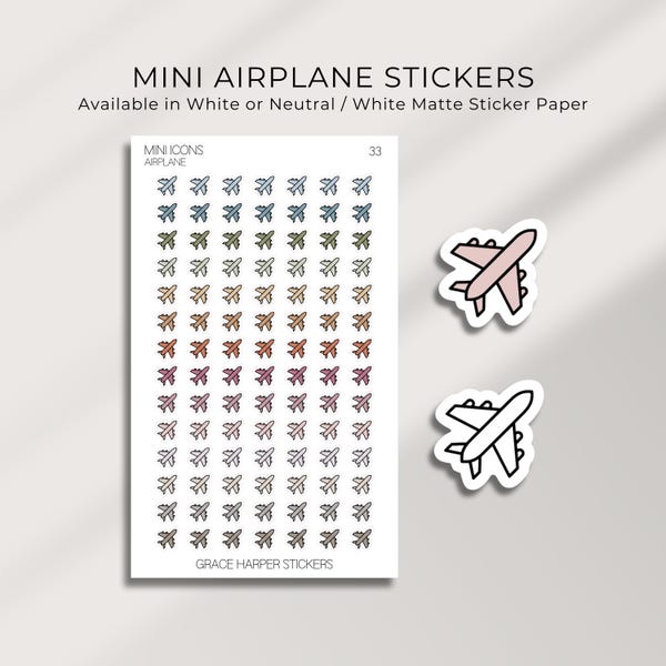 Airplane Stickers - Etsy