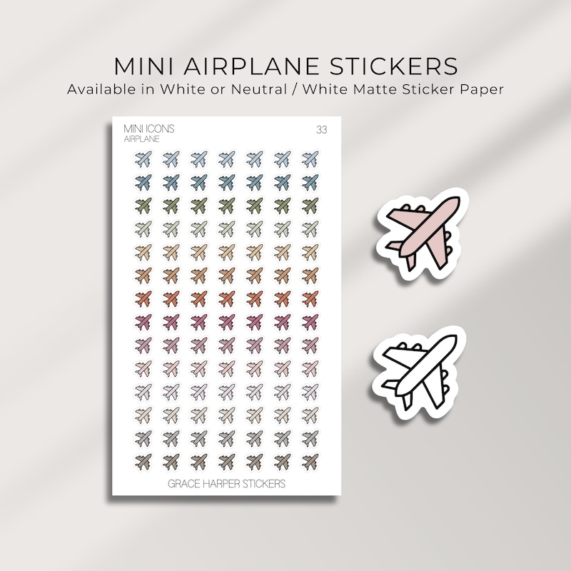 Airplane Stickers - Etsy