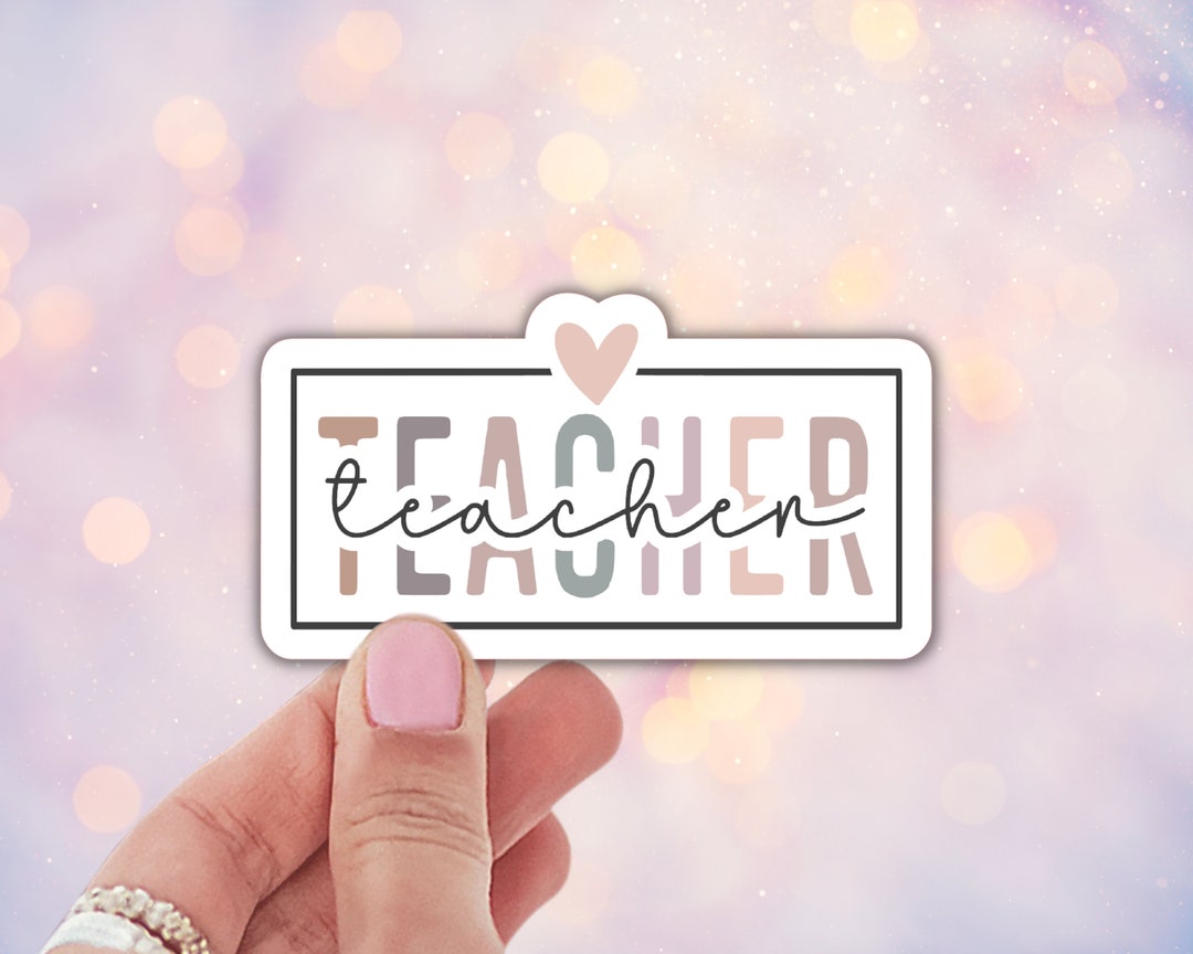 Teacher Vinyl Sticker Waterproof High Quality Vinyl Stickers V64 - Etsy