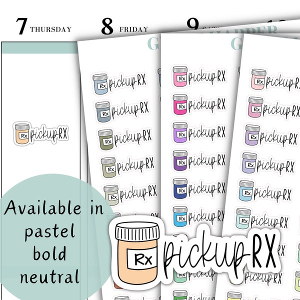 Prescription Stickers - Etsy