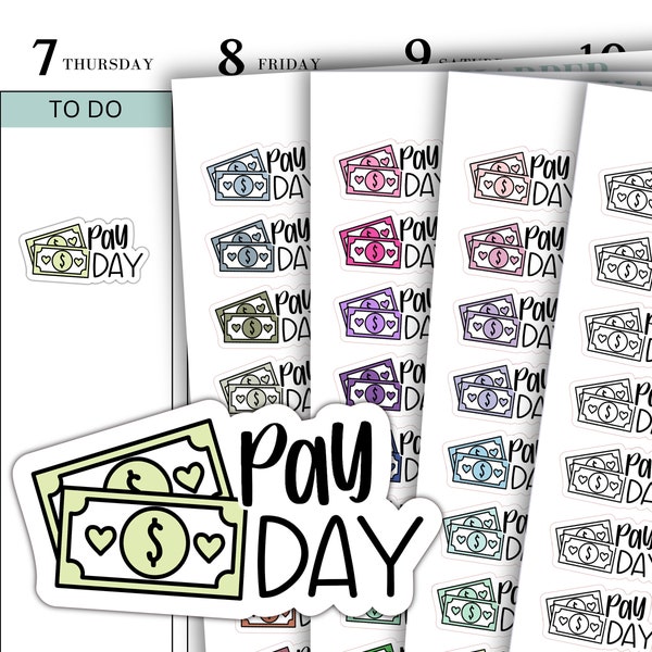 Bill Pay Stickers - Etsy