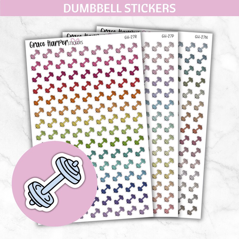 Workout Stickers - Etsy