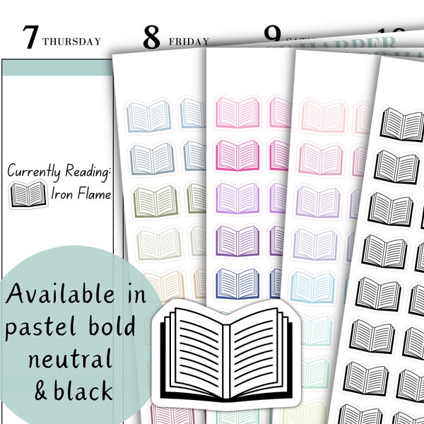 BOOK STICKERS - Etsy