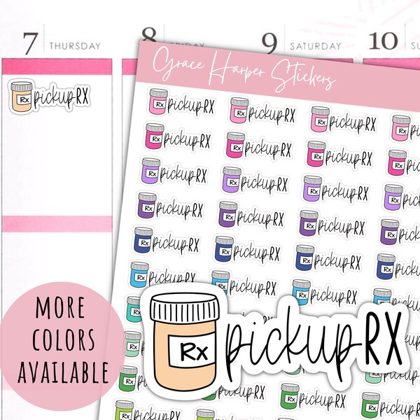 Prescription Planner Stickers - Etsy