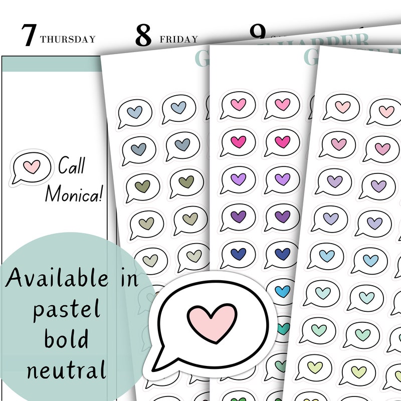 Text Bubble Stickers - Etsy