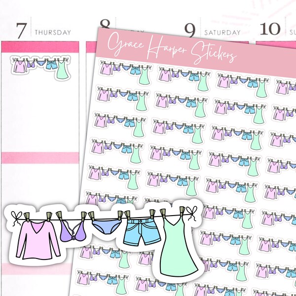 Laundry Stickers - Etsy