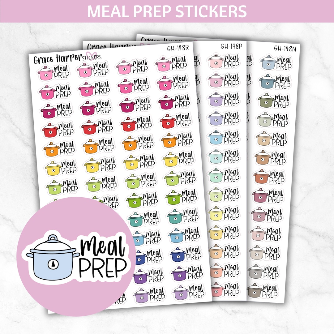 Meal Prep Stickers - Crockpot Stickers - Slow Cooker Stickers - Dinner ...