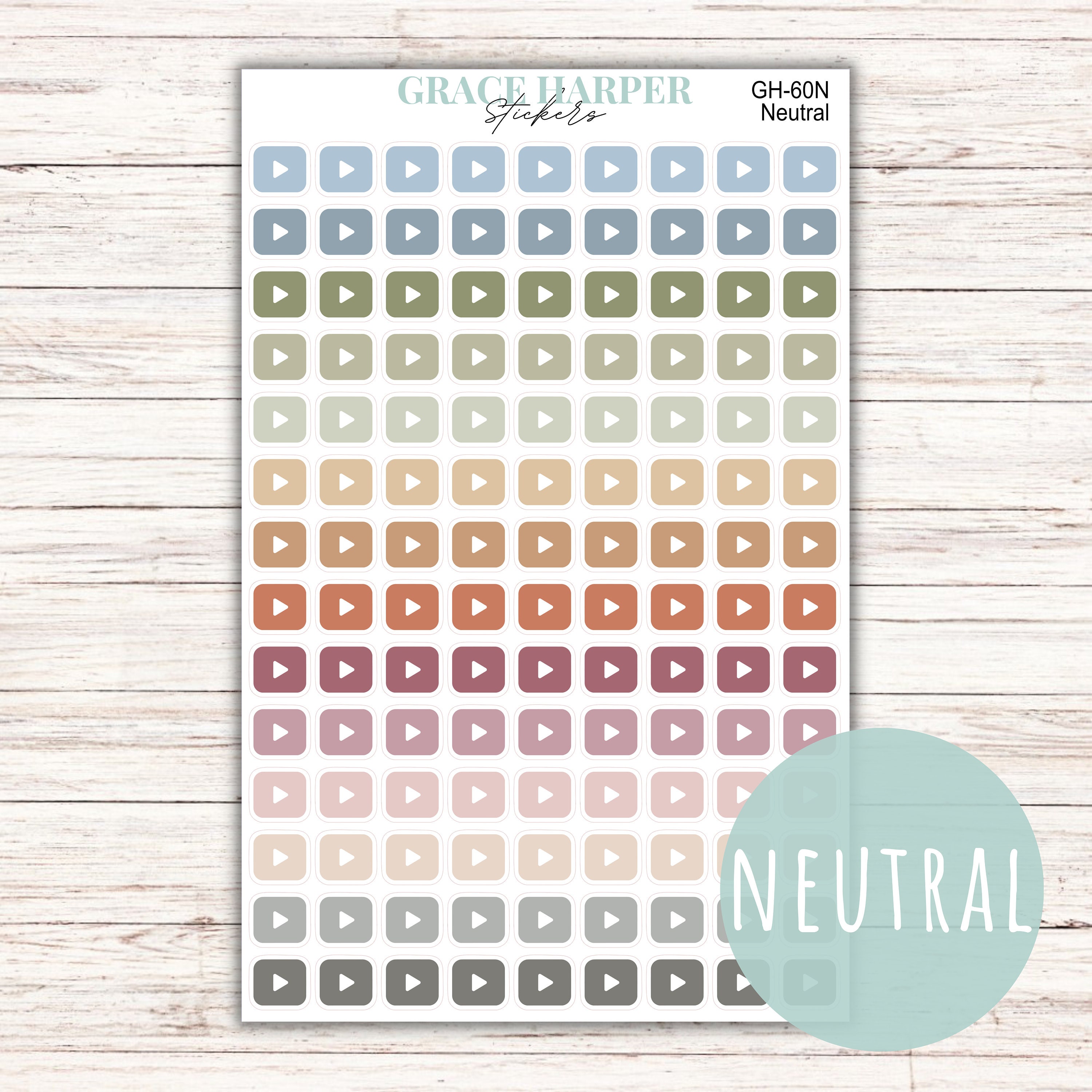 Youtube Icon Sticker Play Button Sticker GH-60 - Etsy