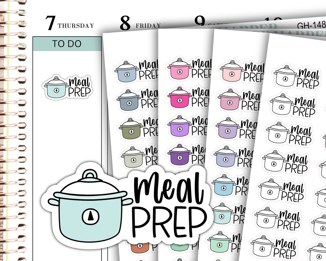 Meal Prep Stickers - Crockpot Stickers - Slow Cooker Stickers - Dinner ...