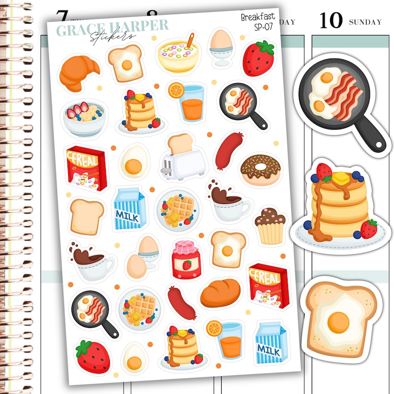 Breakfast Food - Etsy