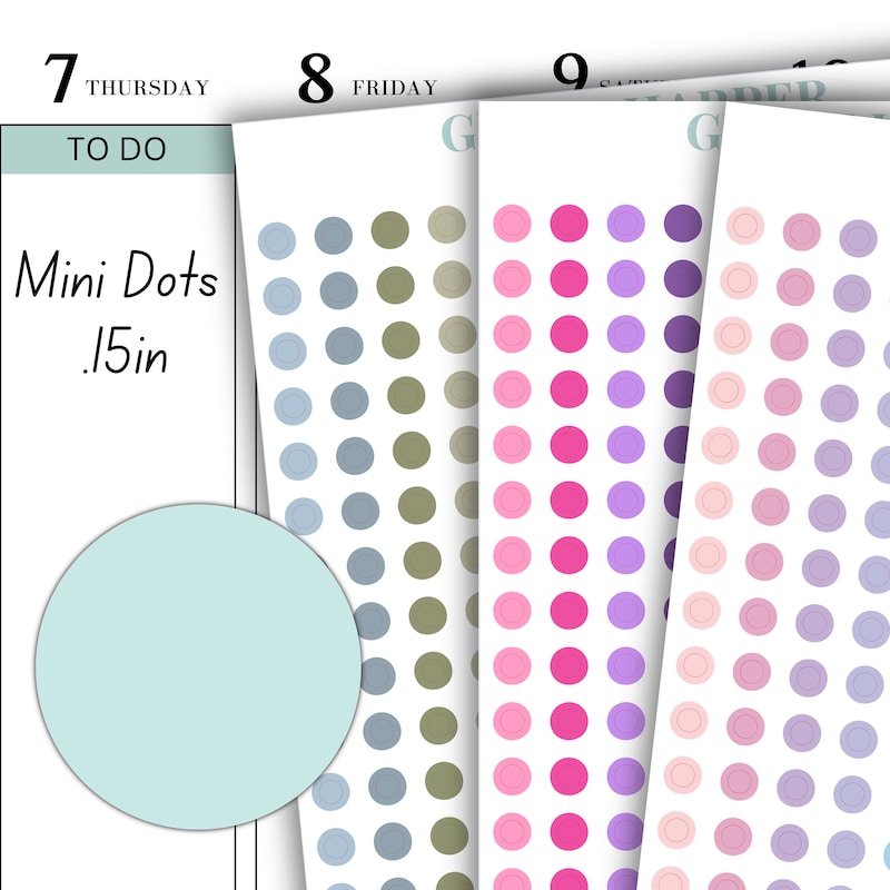 Mini Dot Stickers - Etsy