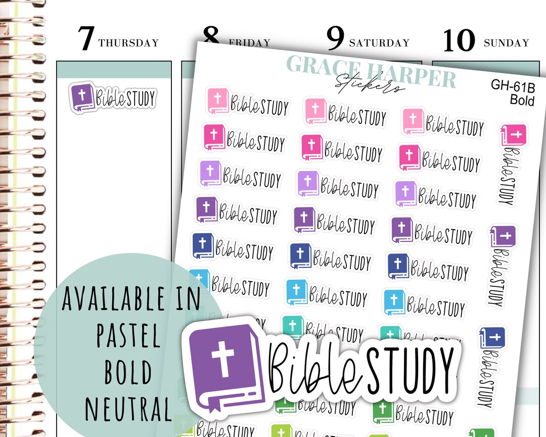 Bible Study Stickers Bible Stickers Bible Study Planner Stickers GH-61 ...