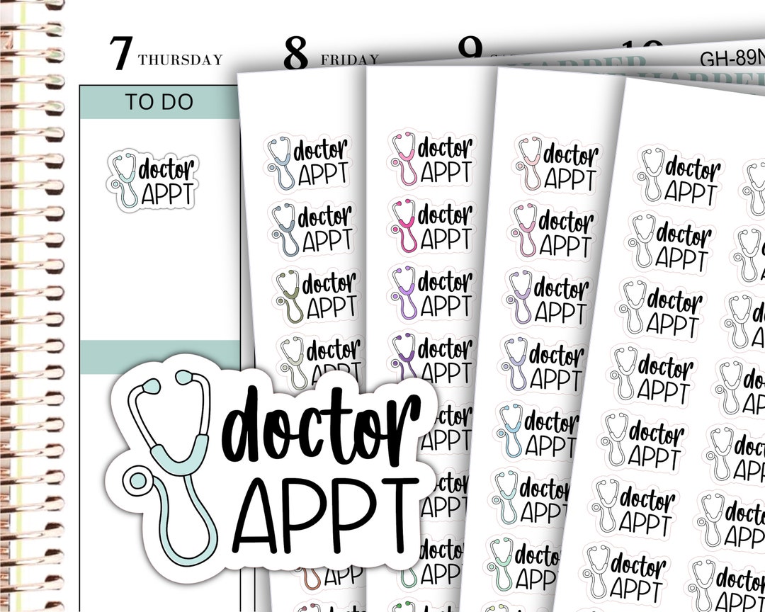Doctor Appointment Stickers - Planner Stickers GH-89 - Etsy