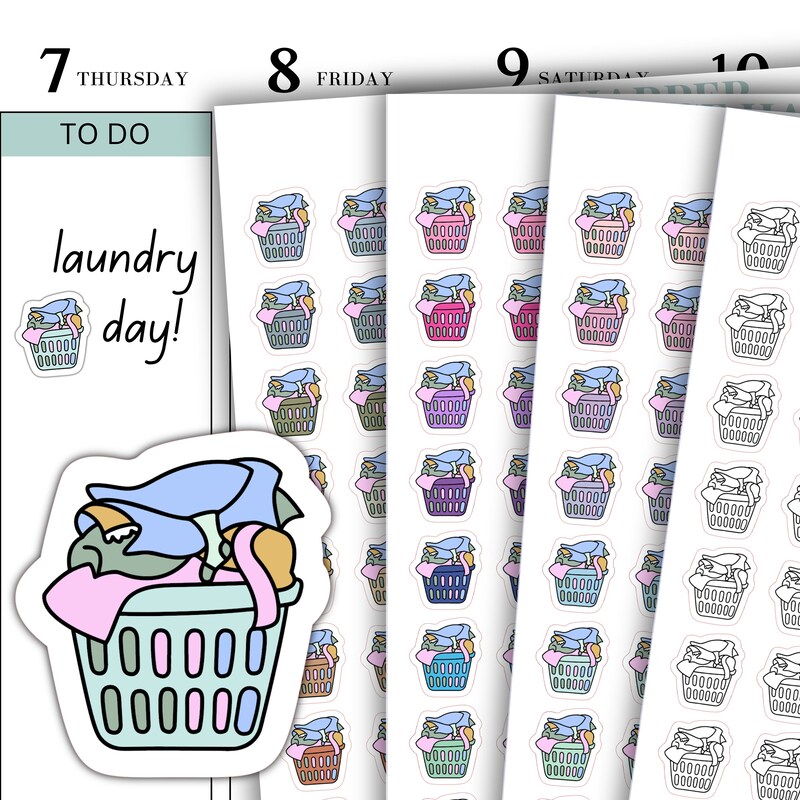 Laundry Sticker - Etsy
