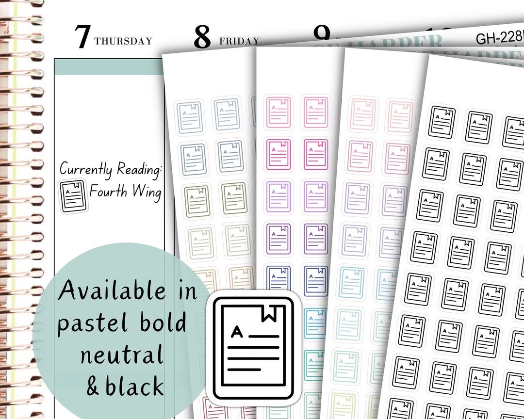 Ebook Stickers - Reading Sticker - Reading Tablet Stickers GH-228 - Etsy