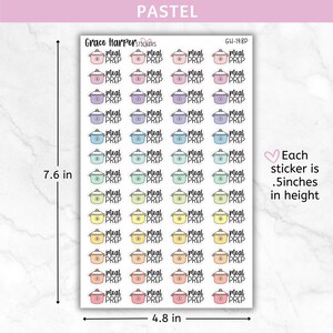 Meal Prep Stickers - Crockpot Stickers - Slow Cooker Stickers - Dinner ...