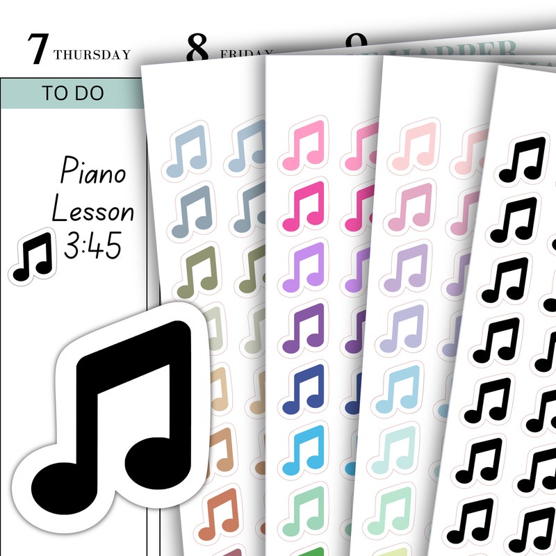 Music Sticker - Etsy