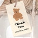 Teddy Bear Thank You Tag Template, Printable Teddy Bear Picnic Thank ...