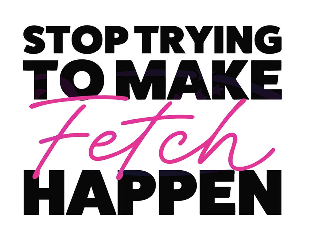 St0p Trying to Make Fetch Happen Svg, Mean Girls Quotes 2024 Svg, Sassy ...