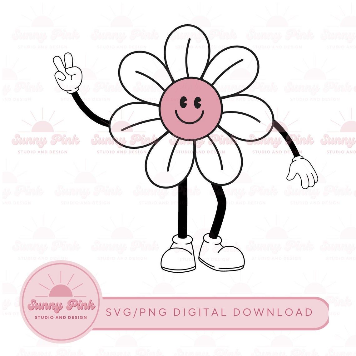 Daisy Character, Smiley Face Clip Art, Peace Svg Files for Tshirt ...