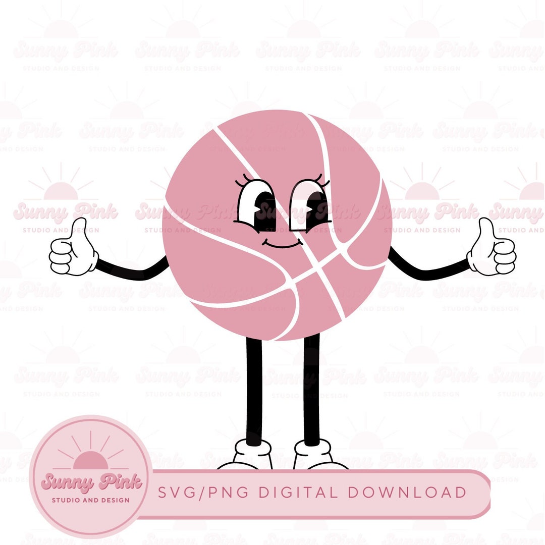 Basketball Character, Smiley Face Character, Happy Svg Design - Etsy